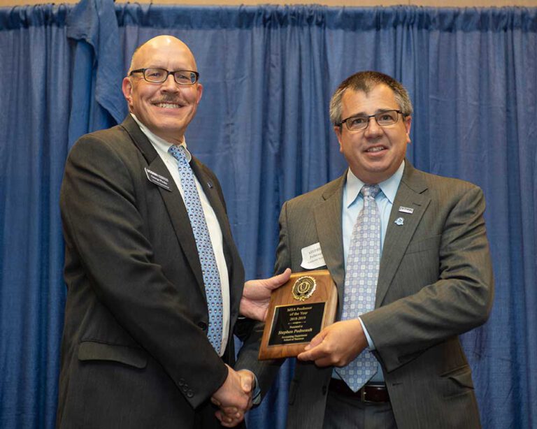 Steve Named MSA Professor of the Year | Forensic Accounting Services, LLC